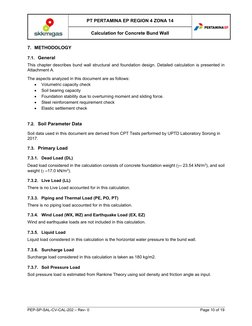 Concrete Bund Wall Calculation Guide | PDF | Foundation (Engineering ...