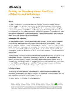 Building Bloomberg Interest Rate Curves | PDF | Bond Duration | Swap ...