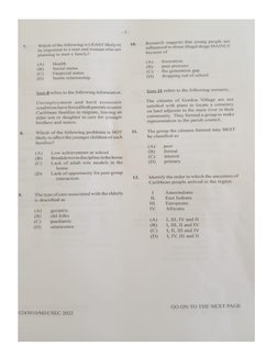 CSEC Social Studies May June 2022 P1-1 | PDF