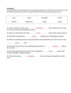 Tell-Tale Heart Test Answer Key | PDF | Narration