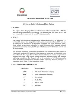 LV Network Design Guideline For Addc | PDF