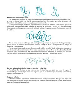 Florituras en Lettering: Guía Práctica | PDF