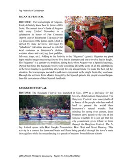 Festivals Celebrating Calabarzon Culture | PDF | Festival ...