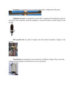 Parts of an Electric Pole Explained | PDF | Insulator (Electricity ...