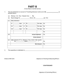 Travelling Allowance Bill Form Guide | PDF | Public Transport | Economies