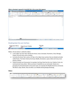 AutoCAD User Interface Components Overview | PDF | Command Line ...