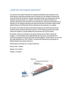Comparativa entre Buques Panamax y Postpanamax | PDF | Construcción ...