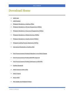AASC Overview and Standards in Philippines | PDF | Audit | Accounting