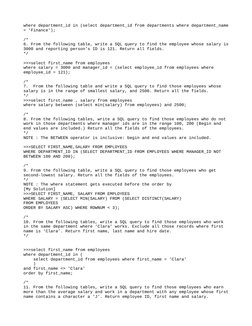 SQL Queries for Employee Management | PDF | Table (Database ...