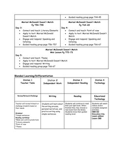 3rd Grade HMH Into Reading Week 1 Plan | PDF | Reading Comprehension | Word