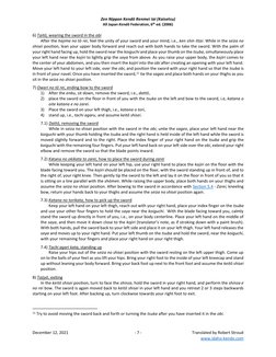 Zen Nippon Kendo Iai Instruction Manual Pdf Sword