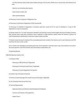 BIR Permit Application for POS Machines | PDF | Point Of Sale | Receipt