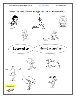 Locomotor and Non-Locomotor Skills Guide | PDF | Animal Locomotion