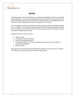 Call Center Nesting Framework Guide | PDF | Facilitator | Mentorship