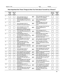 Adolescent Self-Perception Questionnaire | PDF | Adolescence | Friendship