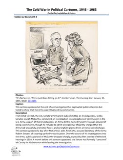 Cold War Political Cartoons: 1946-1963 | PDF | Joseph Mc Carthy ...