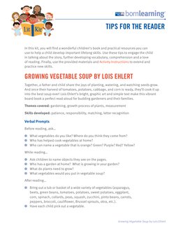 Growing Vegetable Soup Activities Guide | PDF | Vegetables | Tomato