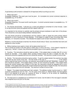 Short Blessed Test Administration Guide | PDF | Dementia | Alzheimer's ...