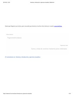 Vectores, Introducción y Ejercicios Resueltos - Matemóvil | PDF ...