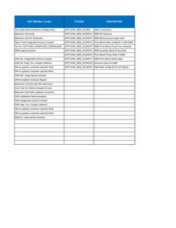 SAP VIM Tcodes Overview | PDF | Software Engineering | Information Age