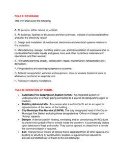 Fire Code of the Philippines (RA 9514) | PDF | Fire Safety | Fires