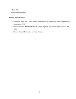 Freshman Math for Social Sciences Syllabus | PDF | Matrix (Mathematics ...