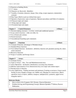 F.Y.B.Sc. Computer Science Syllabus | PDF | Pointer (Computer ...