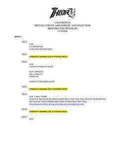 Thor 3 SF Assessment Prep Program | PDF | Hobbies | Strength Training