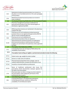 Pharmacy Inspection Compliance Checklist | PDF | Medical Prescription ...