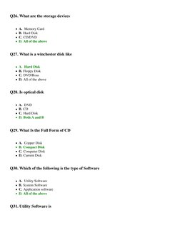 DCA Online Test: 50 MCQ Questions | PDF | Floppy Disk | Computer Data ...