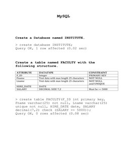 Class 12 MySQL Practical Record | PDF | Table (Database) | Computer ...