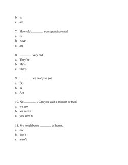 English Grammar Practice Tests Levels A1B2 | PDF | Verb | Grammatical Tense