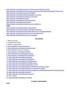 Fraz's DSA LeetCode Problem Sheet | PDF | Computer Programming ...