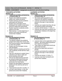 Grade 7 EMS Term 1 Lesson Plans | PDF | Teaching Method | Lesson Plan