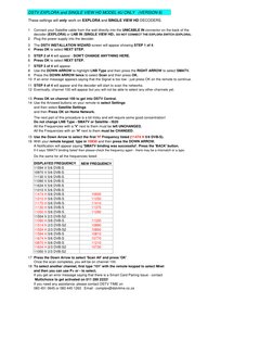 DSTV Frequency Setup Guide for Decoders | PDF | Satellite Television ...