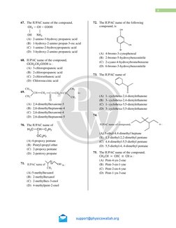 IUPAC Nomenclature Practice Questions | PDF | Methyl Group | Organic ...