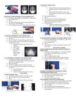 Skull Radiography Positioning Methods | PDF | Skull | Anatomy