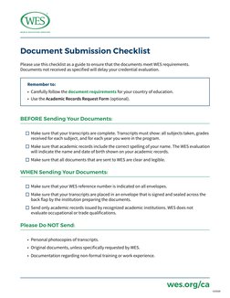 WES Academic Records Request Form | PDF
