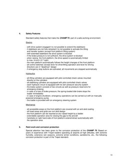 Trepel Champ 70 Loader Specifications | PDF | Brake | Vehicles