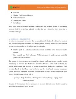 Excess and Obsolete Inventory Policy Guide | PDF | Inventory | Cost Of ...