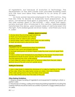 Introduction to Cake Baking Basics | PDF | Cakes | Food Ingredients