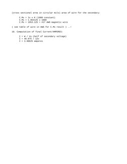 Transformer Calculation Formulas Guide | PDF