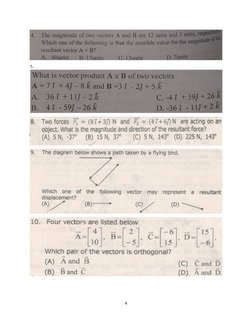 Physics Grade 11 Unit 2 Vectors | PDF