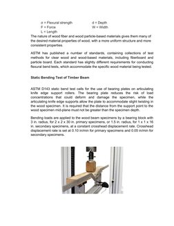 Wood Testing: Bending and Compression Methods | PDF | Strength Of ...