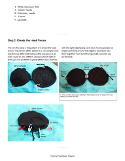 Free Toothless Crochet Pattern Guide | PDF | Crochet | Handicrafts