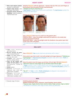 HEENT Examination Script for Nurses | PDF | Human Nose | Neck
