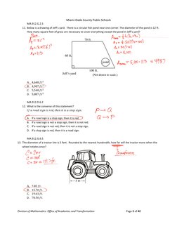 Geometry EOC Practice Test Answers | PDF | Tetrahedron | Area
