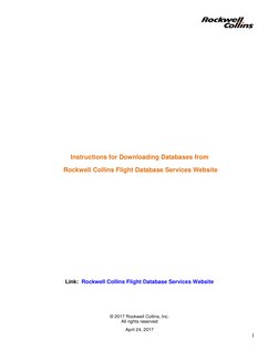 Database - Download - Instructions COLLINS | PDF | Computer File | Usb ...