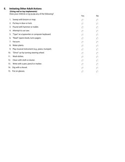 MacArthur-Bates CDI Assessment Guide | PDF | Bathroom