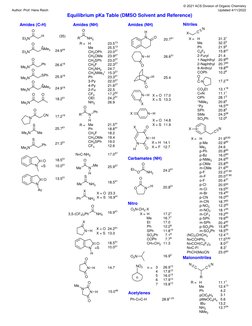 Pka Compilation Reich Bordwell | PDF | Acid Dissociation Constant ...